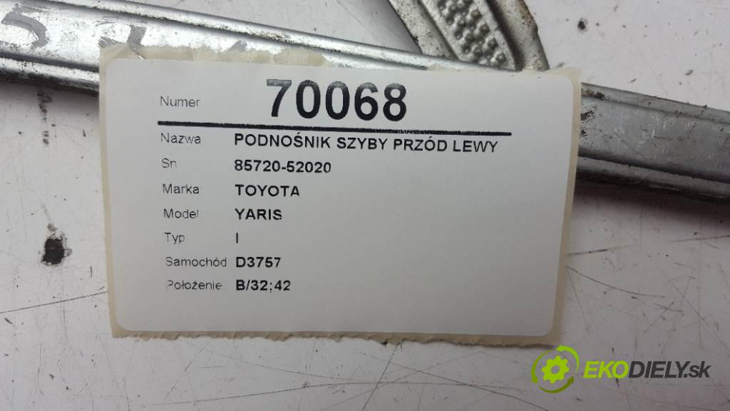 TOYOTA YARIS I 1999 50kW I 998 mechanismus okna přední část levý 85720-52020 | EkoDily.cz